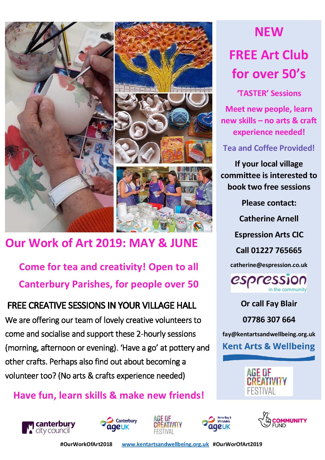 Kent Arts & Wellbeing | Our Work of Art Outreach 2019
